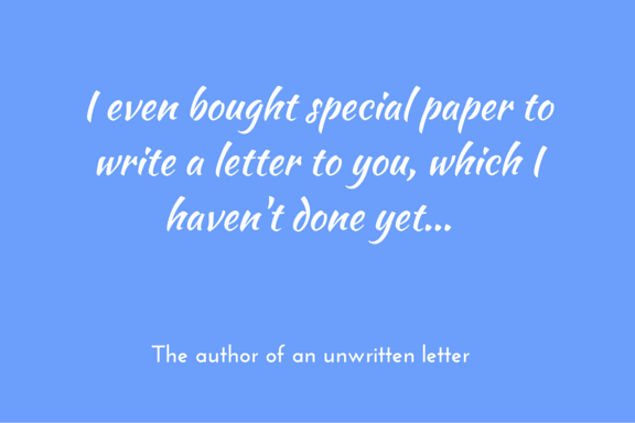 Letters unwritten - www.writingredux.com