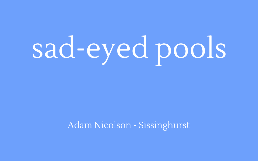 Sad-eyed pools - www.writingredux.com